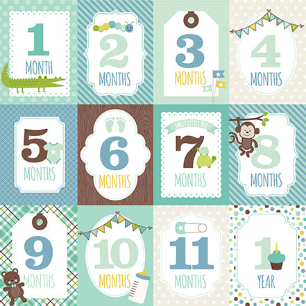 Echo Park Cut-Outs - Sweet Baby - Boy - Months Cards – Scrapbooking for ...
